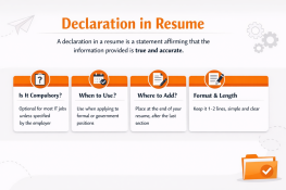 Declaration in Resume: Meaning, Format & Examples - Hirist Blog