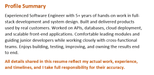 Declaration in Resume: Meaning, Format & Examples - Hirist Blog