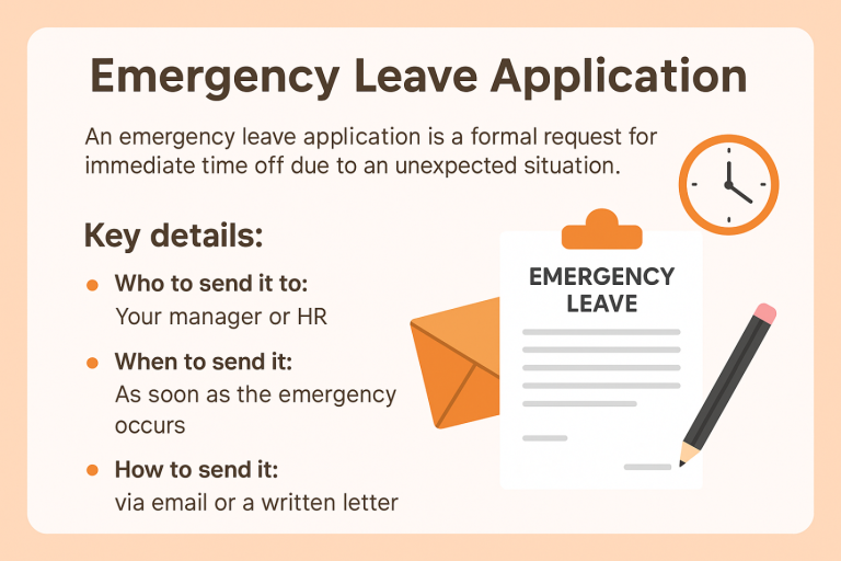 Emergency Leave Application: Format, Samples & Tips - Hirist Blog
